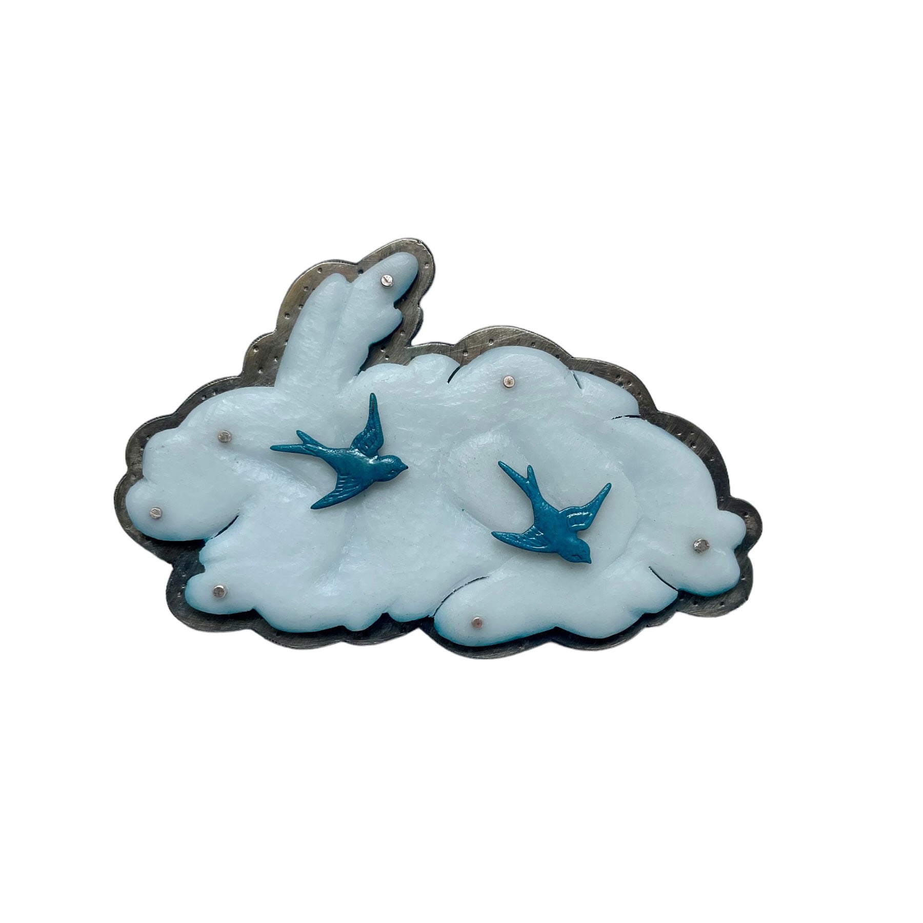 Cloud No. 2 - 2023 One of Kind Bunny Series Brooch | Thomas Mann Design